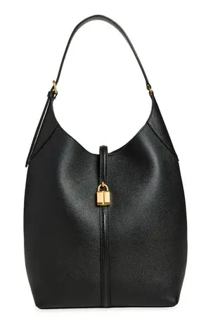 DEMELLIER The Large Siena Leather Bucket Bag - Black