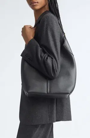 DEMELLIER The Large Siena Leather Bucket Bag - Black