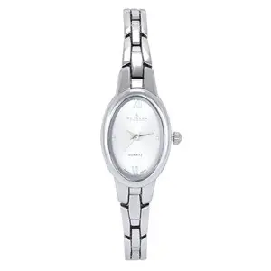 PEUGEOT Oval Link Bracelet Watch - Silver