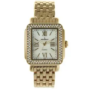 PEUGEOT Panther Square Tank Bracelet Watch- 36x30mm - Gold