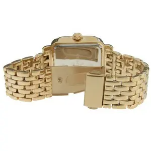 PEUGEOT Panther Square Tank Bracelet Watch- 36x30mm - Gold