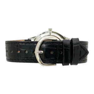 PEUGEOT Easy Read Large Face Leather Watch- 40mm