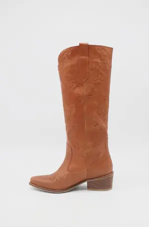 STIVALI NEW YORK Jolene Western Boots - Brown
