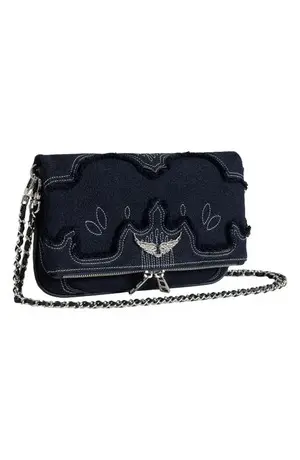 Zadig&Voltaire Rock Denim Clutch