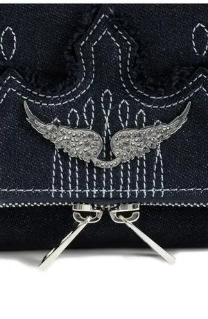 Zadig&Voltaire Rock Denim Clutch