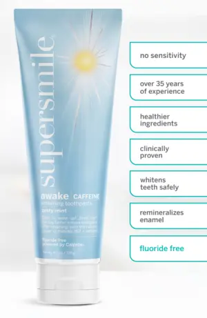 SUPERSMILE Whitening Toothpaste Awake 4.2 Oz With Accelerator 0.5 Oz