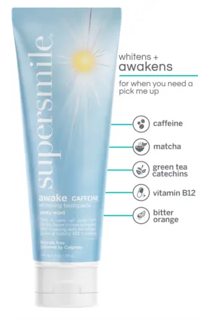 SUPERSMILE Whitening Toothpaste Awake 4.2 Oz With Accelerator 0.5 Oz