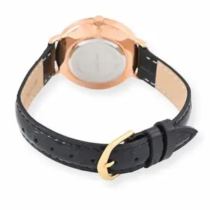 PEUGEOT Minimalist Round Leather Watch- 30mm