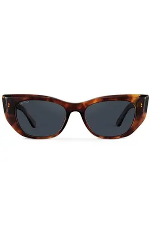 WMP EYEWEAR Evelyn Cat-eye Polarized Sunglasses - Ember Tortoise