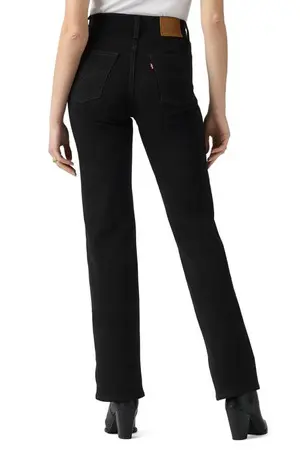 LEVI'S High Waist Straight Leg Jeans