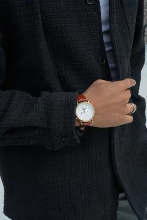 PEUGEOT Multi Function Moon Phase Perpetual Calendar Watch- 40mm