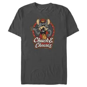 CHUCK E. CHEESE Retro Pose Graphic T-shirt - Charcoal