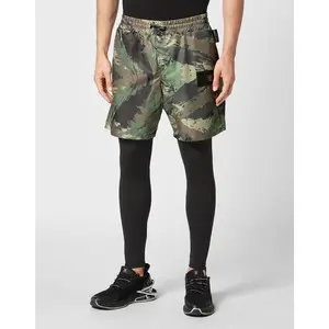 PLEIN SPORT Running Pants - Black/multicolored
