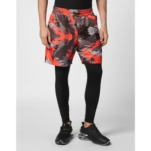 PLEIN SPORT Running Pants - Black/orange