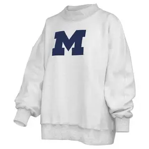 PRESSBOX Michigan Wolverines Reversible Sweatshirt