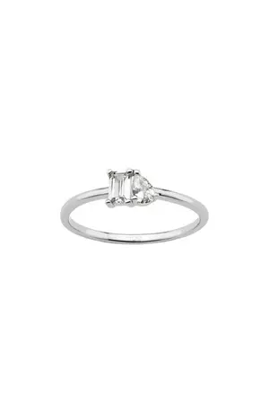 MADE BY MARY Toi Et Moi Ring - Silver