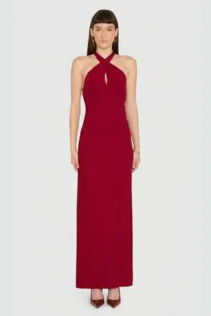 Amanda Uprichard Samara Maxi Dress - Carnelian