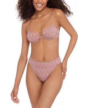 Steve Madden X-back Demi Underwire Bikini Top - Orchid