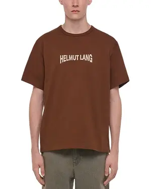 Helmut Lang Logo Crewneck T-shirt - Bourbon
