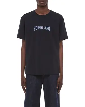 Helmut Lang Logo Crewneck T-shirt - Navy
