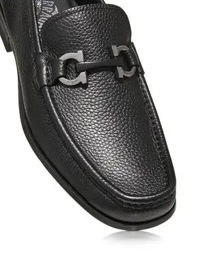 FERRAGAMO Grandioso Gancini Bit Leather Loafers