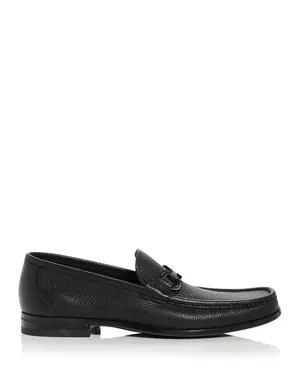 FERRAGAMO Grandioso Gancini Bit Leather Loafers