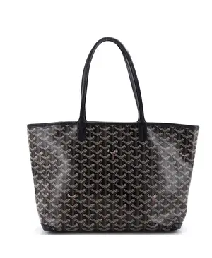 Hermès Pm Artois Tote Coated Canvas - Black
