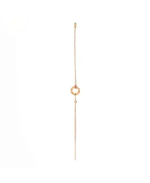 CARTIER 2 Diamonds Love Bracelet 18k Rose Gold With Diamonds