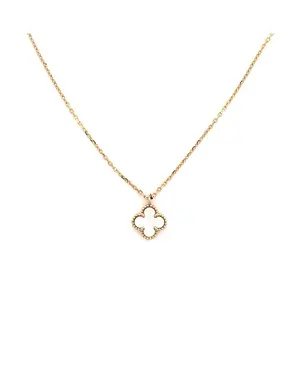 VAN CLEEF & ARPELS Sweet Alhambra Pendant Necklace 18k And Mother Of Pearl, 16 - Gold