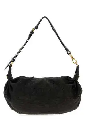 Miu Miu Zipper Shoulder Bag - Black