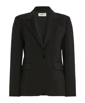 Max Mara Lamine Single-breasted Blazer - Black