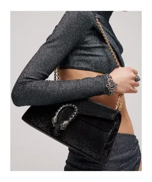 Gucci Dionysus Crystal Medium Shoulder Bag