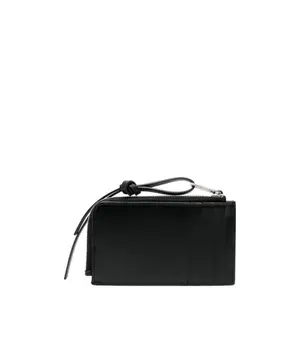 JIL SANDER Logo Embossed Zipped Cardholder