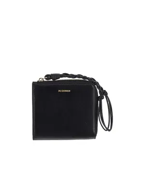 JIL SANDER Tangle Card Holder - Black