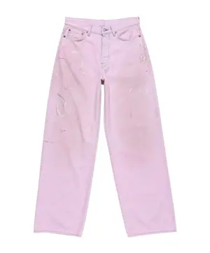 Acne Studios Belt Loop Jeans With Distressed Design - Pink