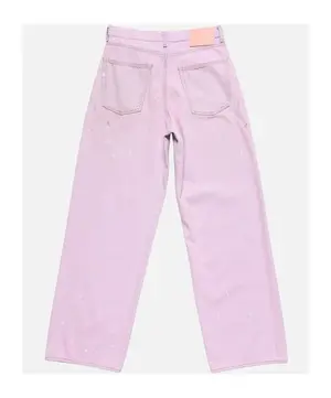 Acne Studios Belt Loop Jeans With Distressed Design - Pink