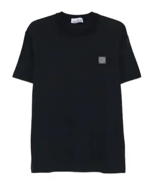 Stone Island Label T-shirts - Navy