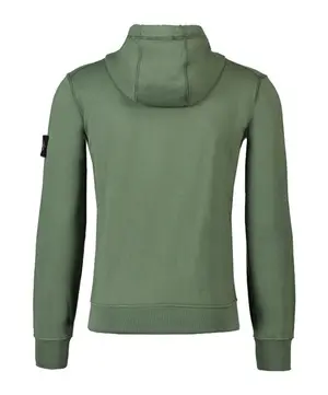 Stone Island Logo Patch Zip-up Hoodie
