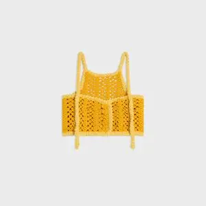 Celine Top In Cotton Crochet
