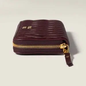 Miu Miu Large Matelassé Nappa Leather Wallet