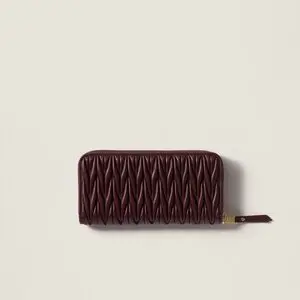 Miu Miu Large Matelassé Nappa Leather Wallet