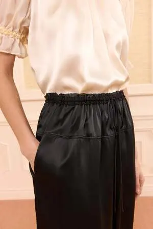 Ulla Johnson Camile Silk Cinched Pant