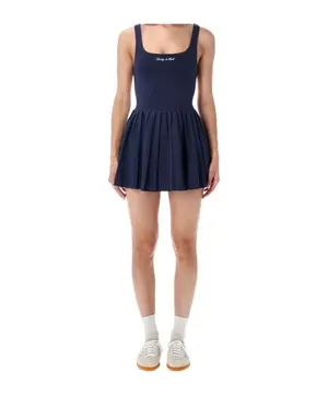 SPORTY  RICH Sporty Rich Signature Logo Court Dress - Multicolor