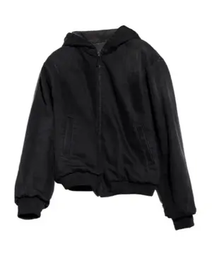 Gucci Reversible Cotton Denim Zip Jacket With Hood