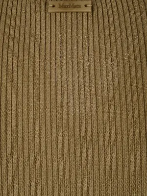 Max Mara Sleeveless Ribbed Knit Pullover - Brown