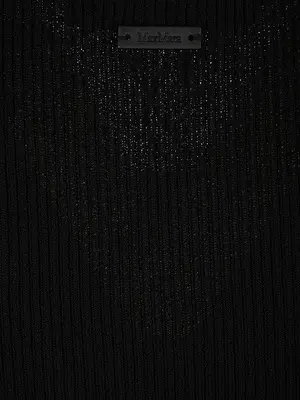 Max Mara Sleeveless Ribbed Knit Pullover - Black