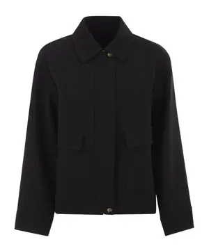 Max Mara Boxy Fit Jacket - Black