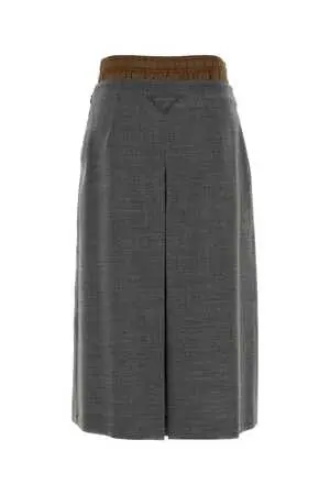 Prada Rush Stitch Midi-skirt