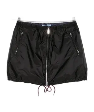 Prada Lightweight Re-nylon Miniskirt - Black