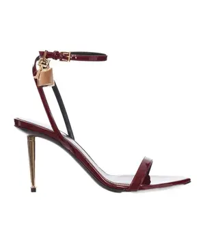 TOM FORD Round-toe High-heeled Sandals - Ruby Red